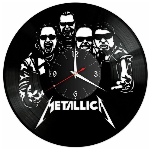 Часы из винила Redlaser "Metallica, Металлика, 4 участника Металлики" VW-12098