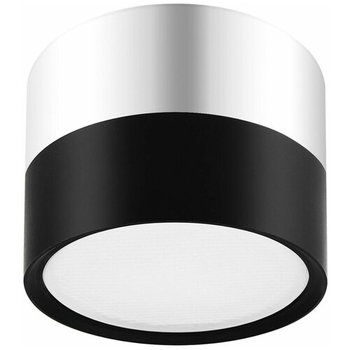ЭРА OL7 GX53 BK/CH Подсветка ЭРА Накладной под лампу Gx53, алюминий, цвет черный+хром (40/1440)