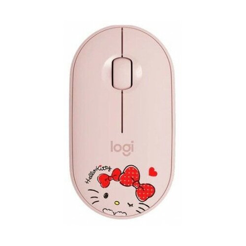 Беспроводная компактная мышь Logitech Pebble M350, розовый
