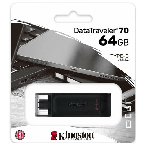 KINGSTON Флешка 64Gb Kingston DataTraveler 70