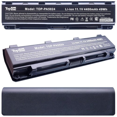 Аккумулятор для Toshiba Satellite C840D 11.1V 4400mAh TopON