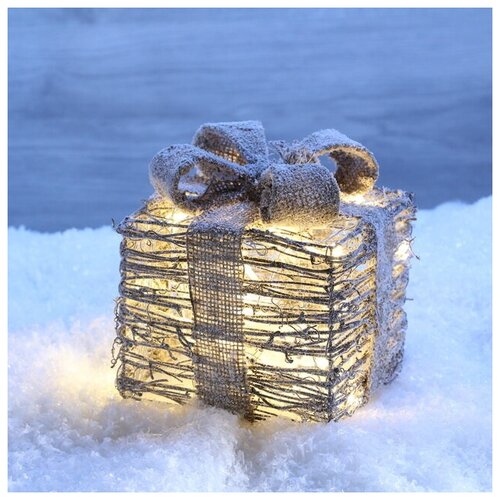 Peha Светящийся Подарок под елку Сноувальд 20 см 20 теплых белых мини LED ламп TR-71275