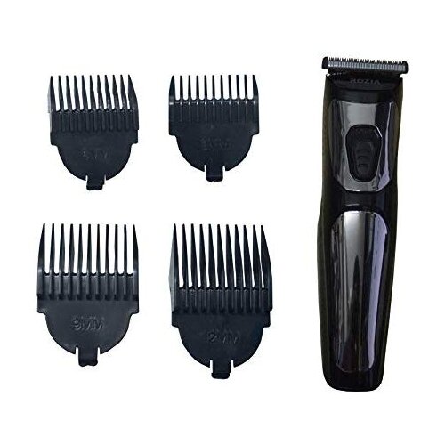 Профессиональная машинка для стрижки волос Rozia Pro , Триммер для бороды и усов RoziaPro , для мужчин, уход, с LED дисплеем, латунь