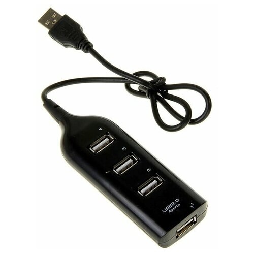 USB-разветвитель (HUB) LuazON HGH-63009, на 4 порта, микс