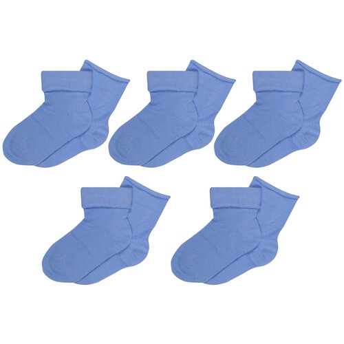 Носки RuSocks 5 пар, размер 10-12, голубой