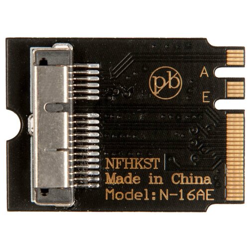 Адаптер-переходник для установки платы Wi-Fi AirPort Bluetooth (6+12 Pin) в разъем M.2 A+E Key / NFHK N-16AE