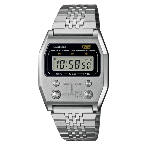 Наручные часы CASIO Vintage, серебряный, серый