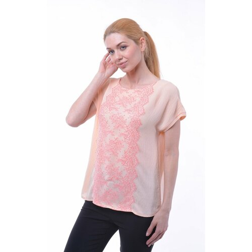 Блуза Тамбовчанка, размер 46, розовый