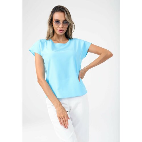Блуза A-A Awesome Apparel by Ksenia Avakyan, размер 50, голубой, синий