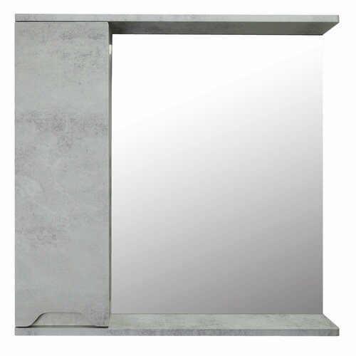 Зеркало-шкаф Loranto Florena 70 700х135х600 левый, светлый бетон (CS00086986)