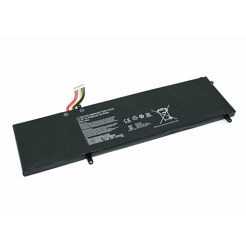 Аккумулятор GNC-H40 для ноутбука Gigabyte P34V2 14.8V 63.64Wh (4300mAh) черный