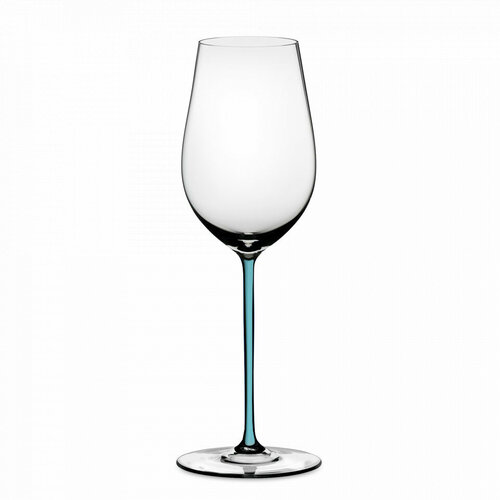 Бокал для белого вина RIESLING / ZINFANDEL LIGHT BLUE, ручная работа, 395 мл, 25 см, хрустальное стекло R4900/15T Fatto A Mano