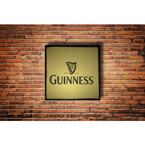 Картина на холсте интерьерная "Guinness" (холст, подрамник, 40х40 см)