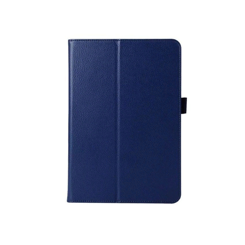 Чехол-обложка MyPads «Eclissi di lusso» для Huawei MatePad T10s из кожи с мульти-подставкой в синем цвете