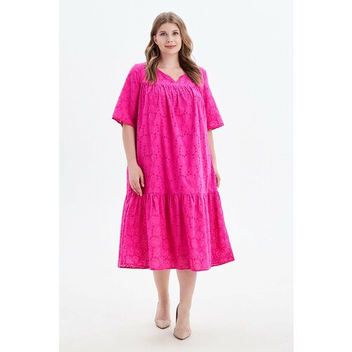 Платье Olsi, размер 46, розовый