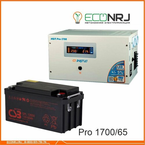 Энергия PRO-1700 + Аккумуляторная батарея CSB GPL12650