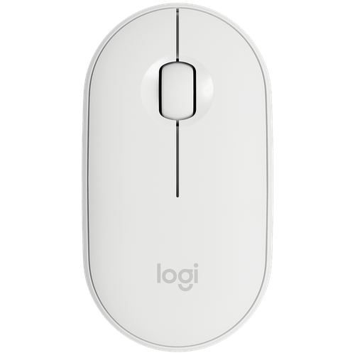 Беспроводная компактная мышь Logitech Pebble M350, off-white