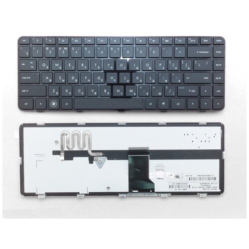 Клавиатура для ноутбука HP Pavilion dv5-2075nr черная с подсветкой