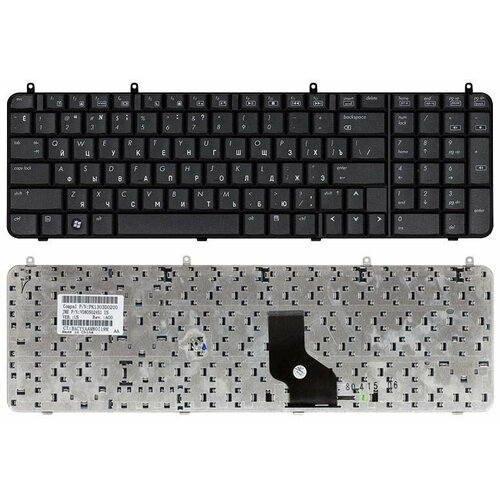 Клавиатура для ноутбука HP Compaq PK1303D0200 русская, черная