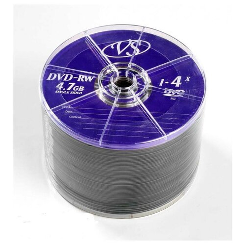 Носители информации DVD-RW, 4x, VS, Bulk/50, VSDVDRWB5001