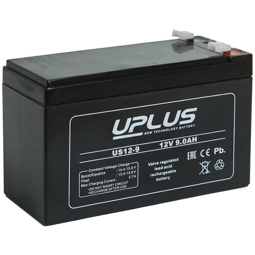 Аккумулятор UPLUS US12-9.0 12В 9Ач 151x65x93,5 мм Прямая (+-)