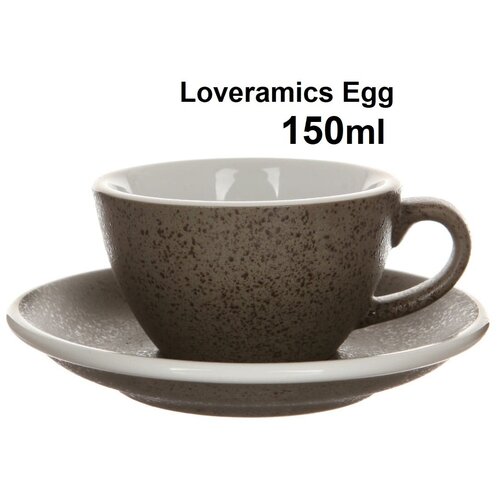 Кофейная пара Loveramics (Лаврамикс) Egg 150 мл, гранитный (granite BGL)