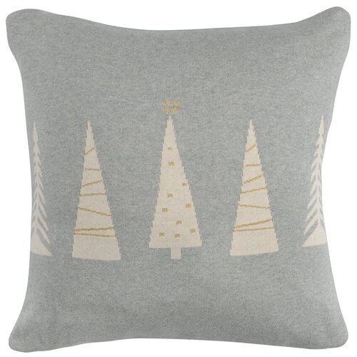 Чехол на подушку вязаный с новогодним рисунком Christmas tree из коллекции New Year Essential, 45х45, Tkano, TK20-CC0004