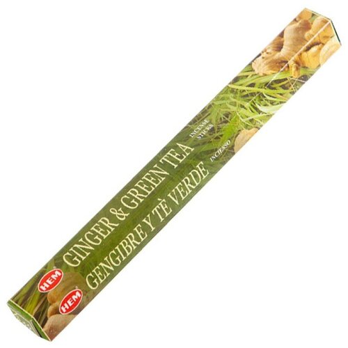 Благовония HEM Ginger Green Tea имбирь - зеленый ЧАЙ