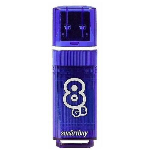 Флешка USB 3.0 SmartBuy Glossy (8 ГБ) (темно-синий)