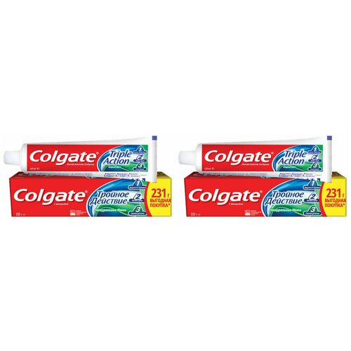 Зубная паста, Colgate, тройное действие, 150 мл, 2 шт