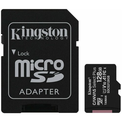 Карта памяти Kingston Canvas Select Plus microSDXC UHS-I +ад (SDCS2/128GB)
