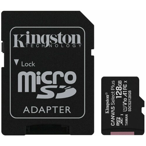 Карта памяти Kingston Canvas Select Plus microSDXC 128 ГБ [SDCS2/128GB]