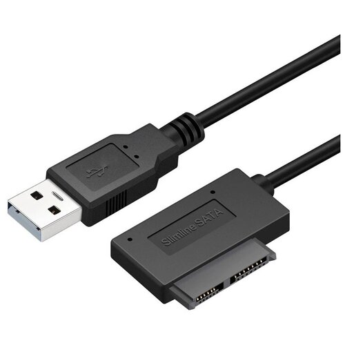 Переходник SATA на USB для подключения оптического дисковода с разъемом SATA (6 + 7 pin)