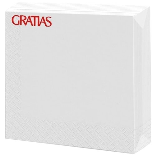 Салфетки Gratias бумажные 3 слоя, 20 листов, 1 пачка, бесцветный
