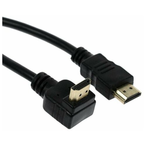 Кабель HDMI Cablexpert, HDMI(m)-HDMI(m), вер.1.4, 3 м, 19M/19M, угловой, черный