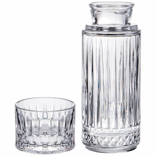 Графин с крышкой/стаканом lines 650/150 мл Alegre glass (195544)