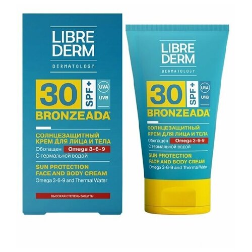 Солнцезащитный крем для лица и тела LIBREDERM 30 SPF+ с Омега 3-6-9, 150 мл