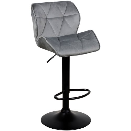 Барный стул Кристалл WX-2583 Серый велюр Ecoline