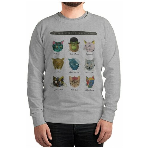 Свитшот DS Apparel, размер 52, серый
