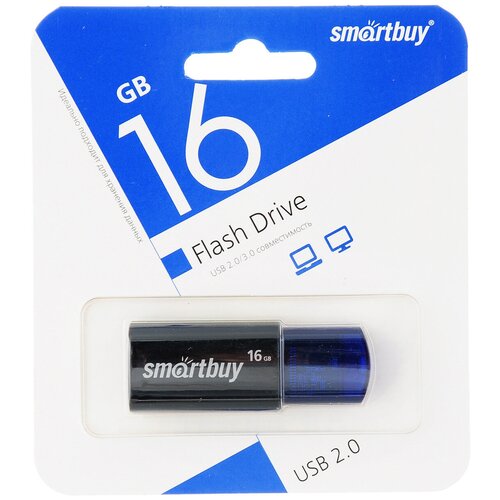 Флеш-накопитель USB 16GB Smart Buy Click чёрный