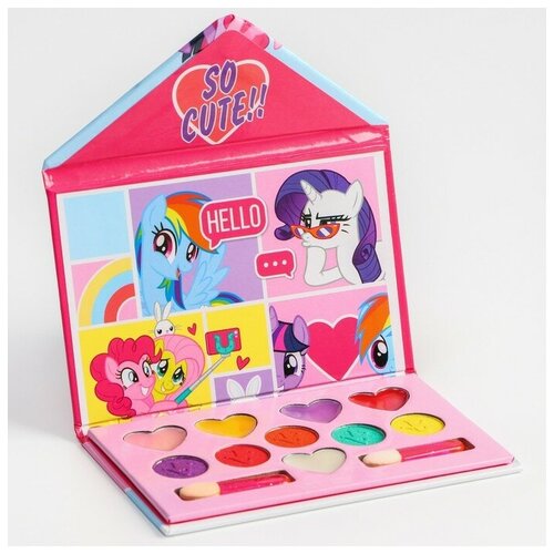 Набор косметики "Hello" My Little Pony, тени 5 цв по 1,3 гр, блеск 5 цв по 0,8 гр