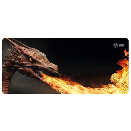 Коврик для мыши Cactus Fire Dragon XXL рисунок 900x400x3мм (CS-MP-PRO07XXL)