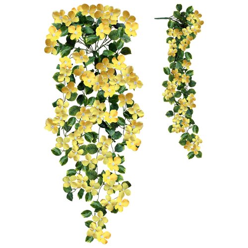 Искусственные цветы Фиалки свисающие Е-00-26-3 /Искусственные цветы для декора/Декор для дома