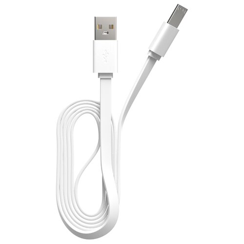 Кабель MAXVI MC-01LF USB - microUSB, 1 м, 1 шт., белый