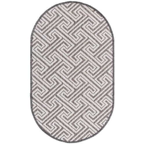 Ковер Люберецкие ковры Эко 77012-55, серый, 1 х 0.6 м