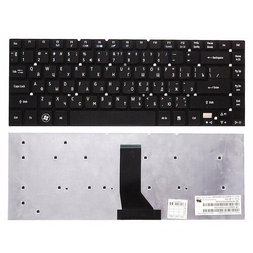 Клавиатура для ноутбука Acer Aspire 3830 русская, черная