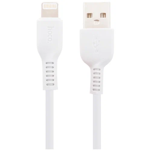 USB кабель HOCO X20 Flash Lightning 8-pin, 2.4А, 3м, TPE (белый)