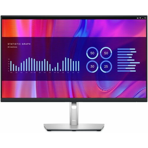 27" Монитор DELL P2723DE, 2560x1440, 60 Гц, IPS, черный/серебристый