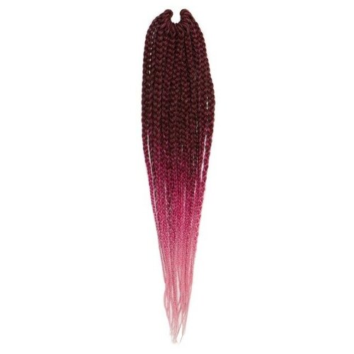 SIM-BRAIDS Афрокосы, 60 см, 18 прядей (CE), цвет русый-розовый-светло-розовый(#FR-26)
