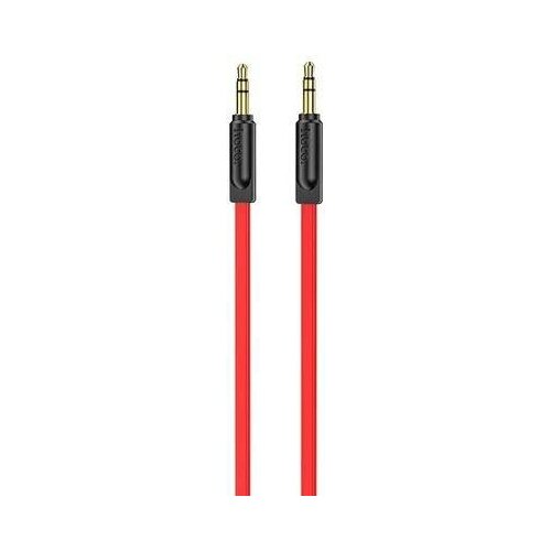 Аксессуар Hoco 3.5 Jack/M - 3.5 Jack/M 2m, AUX аудио кабель, красного цвета